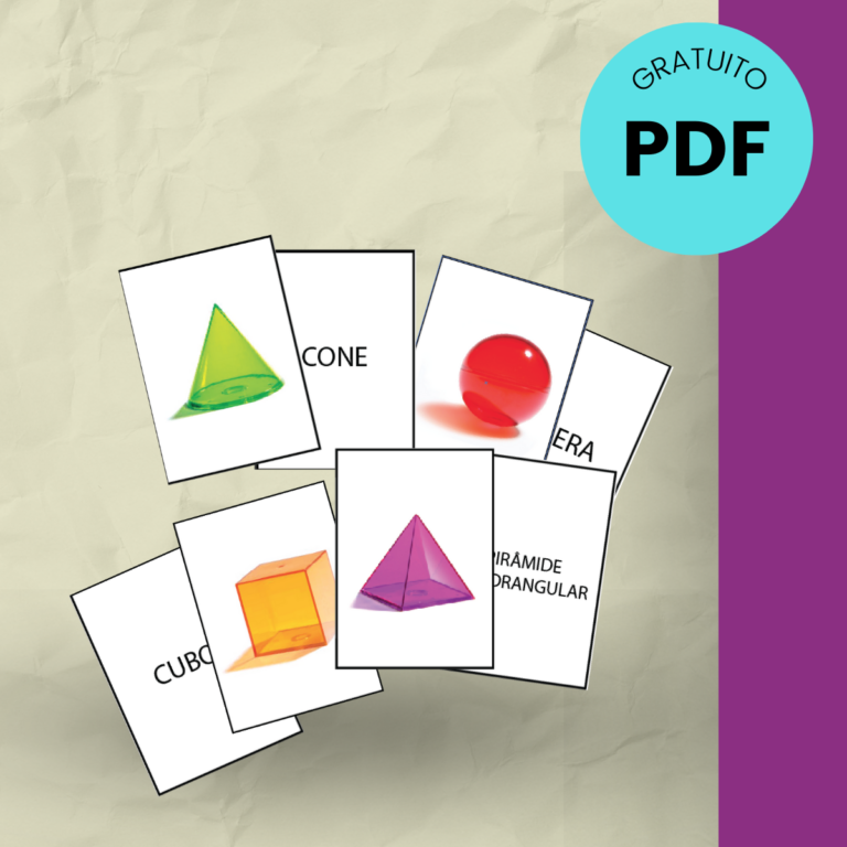 Flash Cards Sólidos Geométricos - Paula de Sena